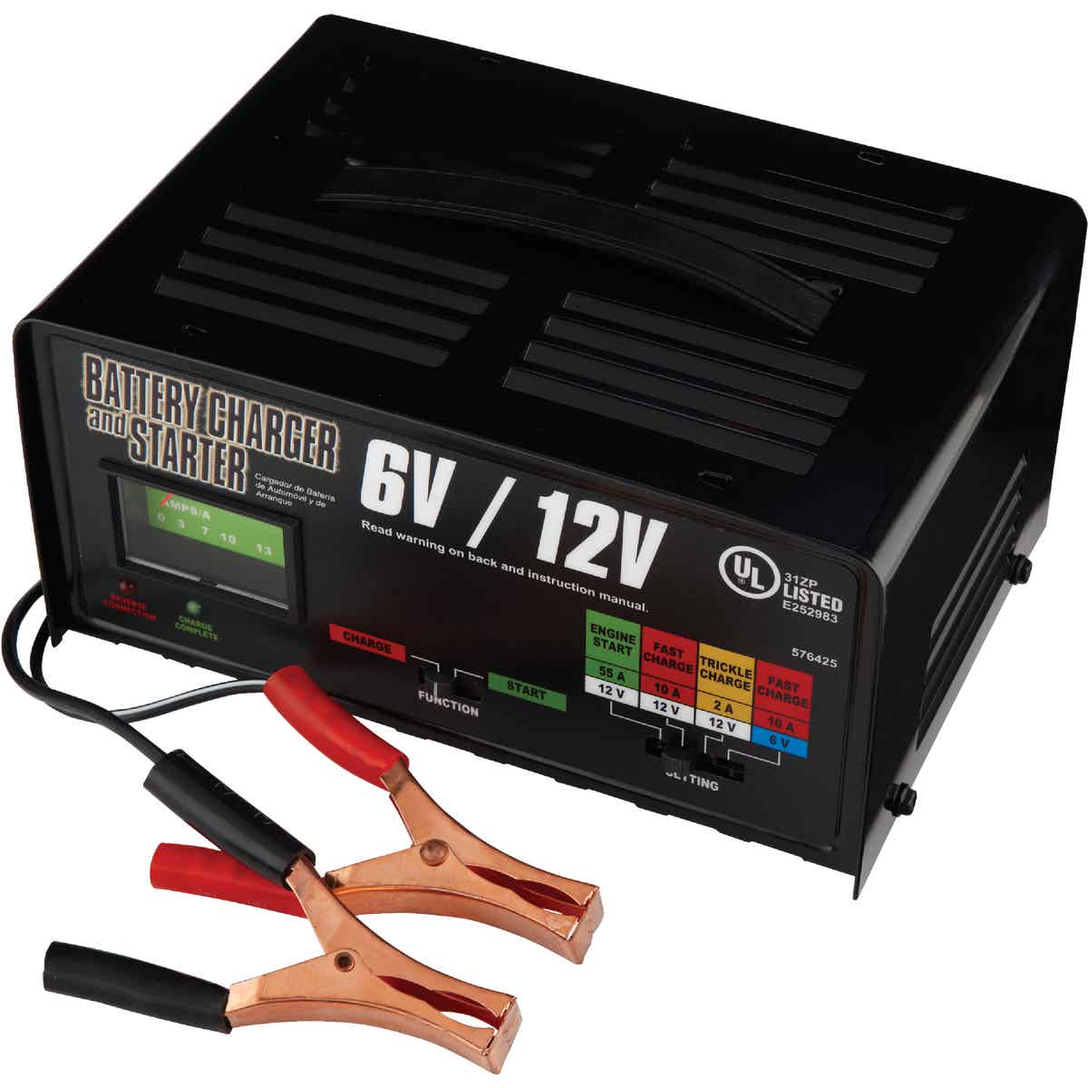 Automatic 6V and 12V 2A 10A 55A Auto Battery Charger Anderson Lumber